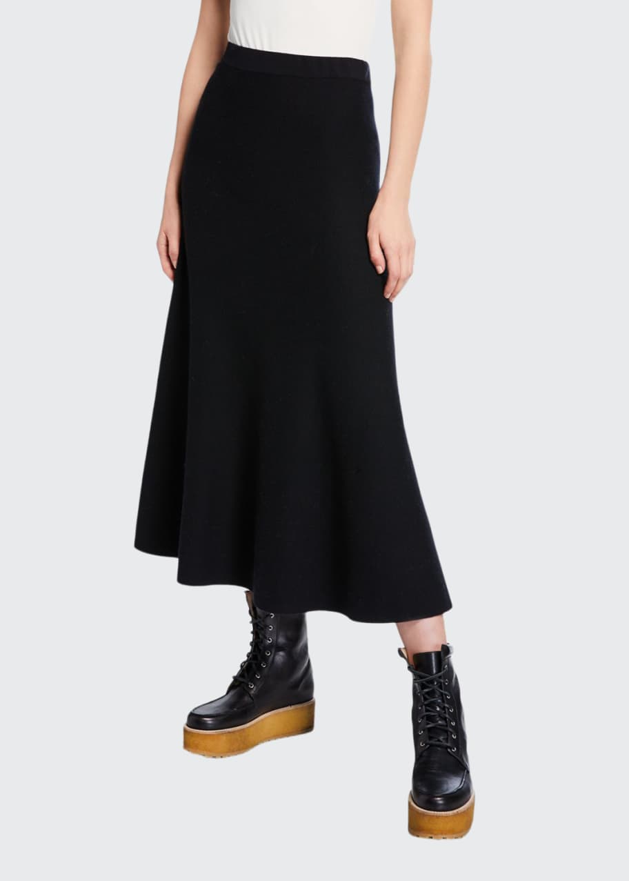 Gabriela Hearst Freddie A-Line Wool/Cashmere Skirt - Bergdorf Goodman