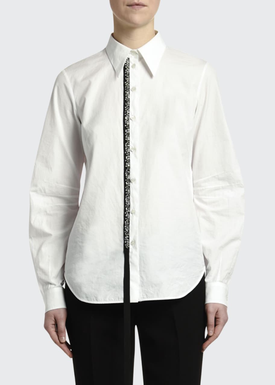 No. 21 Embellished Button-Down Top - Bergdorf Goodman