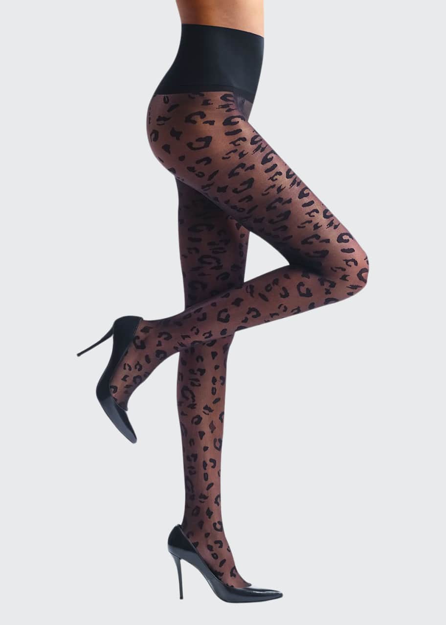 Commando Leopard-Pattern Sheer Tights - Bergdorf Goodman