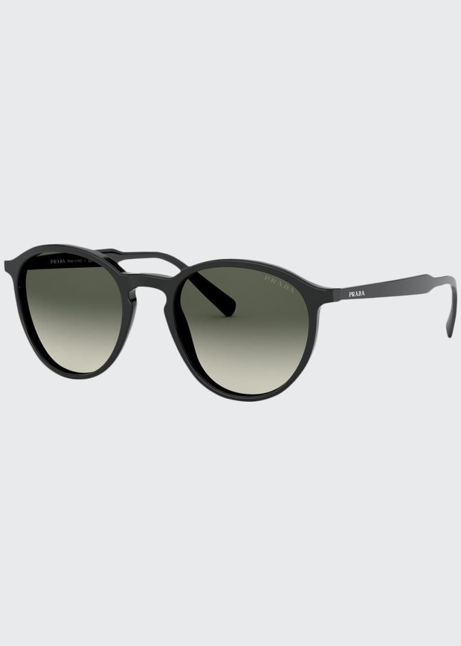 Prada Round Gradient Acetate Sunglasses - Bergdorf Goodman