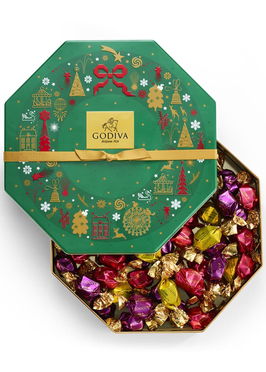 Godiva Chocolatier 50-Piece G-Cube Truffle Holiday Tin - Bergdorf Goodman
