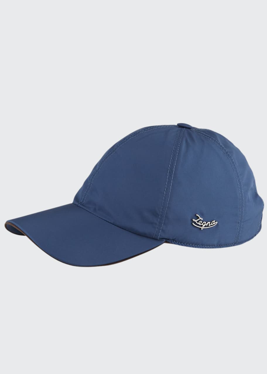 ZEGNA Men's Solid Baseball Cap w/ Side Logo - Bergdorf Goodman