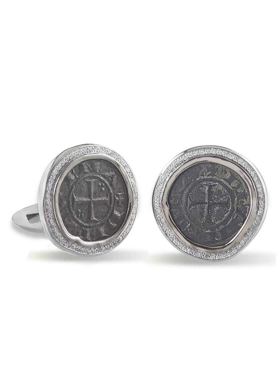 Jorge Adeler Men's 18K White Gold Ancient Coin Cufflinks - Bergdorf Goodman
