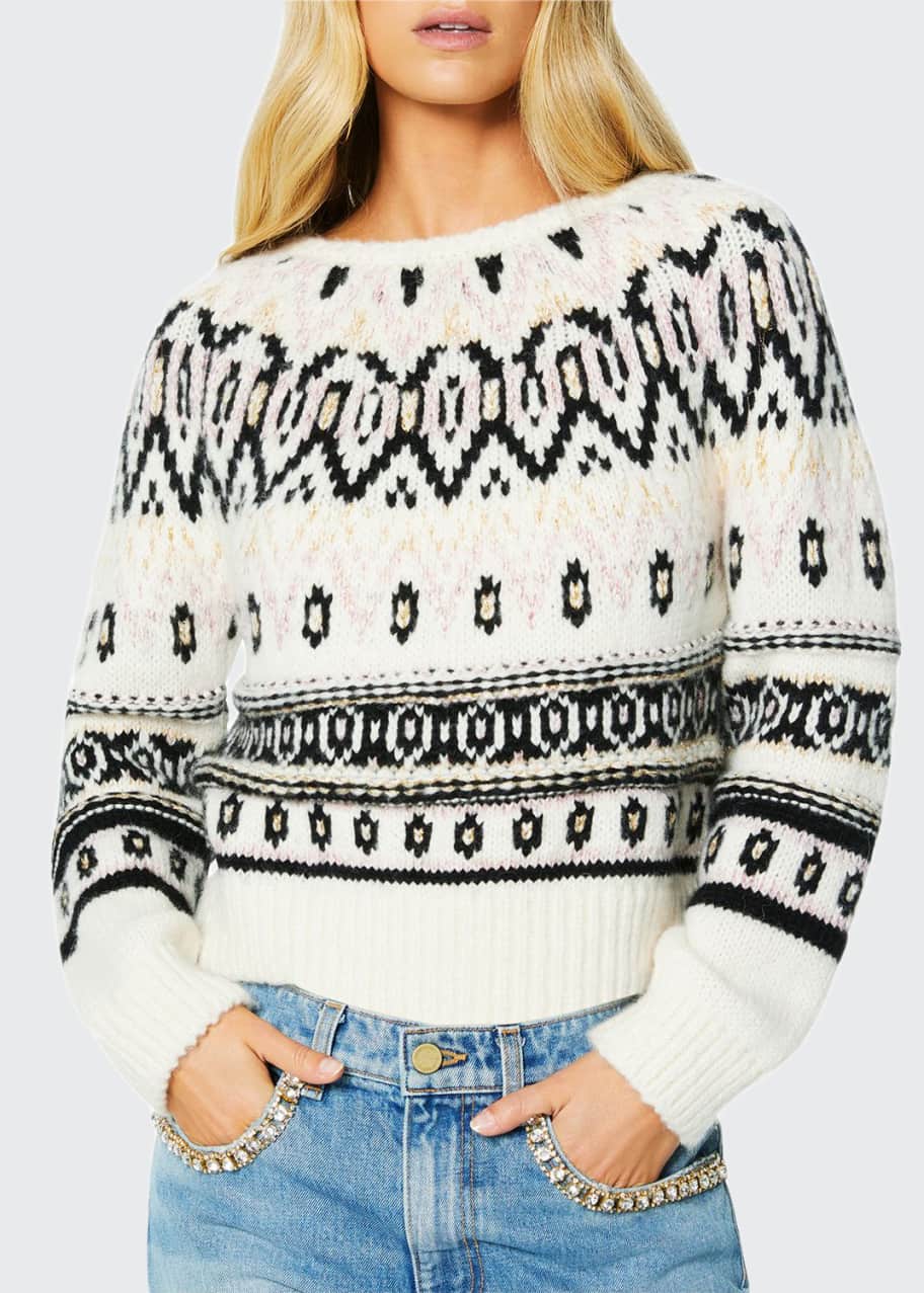 Ramy Brook Gavin Crewneck Fair Isle Sweater - Bergdorf Goodman
