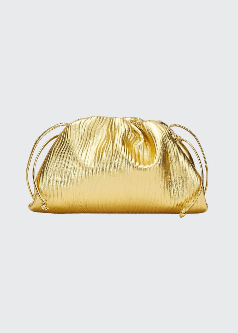Bottega Veneta Small Metallic Pouch Bag - Bergdorf Goodman