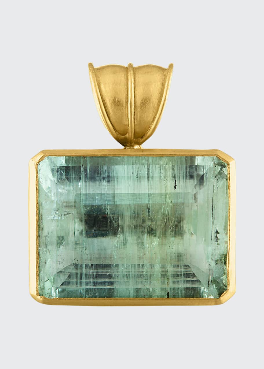 Prounis Jewelry Small Beryl Block Pendant 22K Gold - Bergdorf Goodman