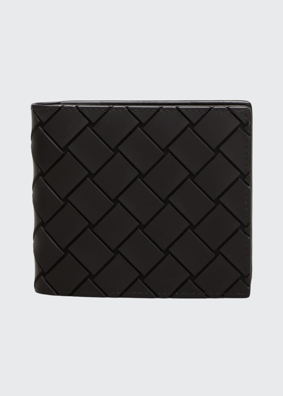 Bottega Veneta Men's Woven Rubber Wallet - Bergdorf Goodman