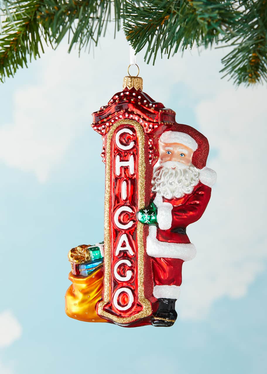 Exclusive Chicago Santa Christmas Ornament - Bergdorf Goodman