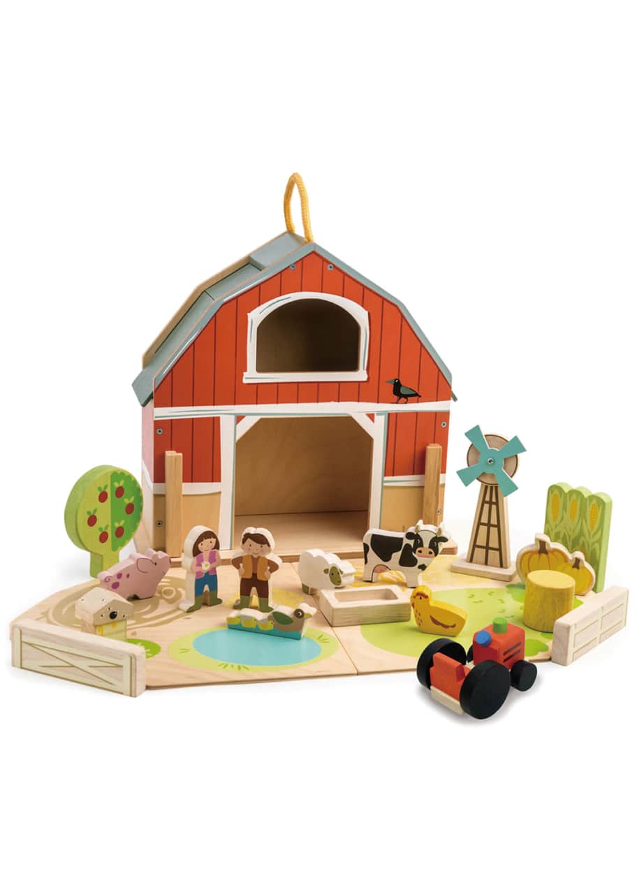 Tender Leaf Toys Baby Barn Play Set - Bergdorf Goodman