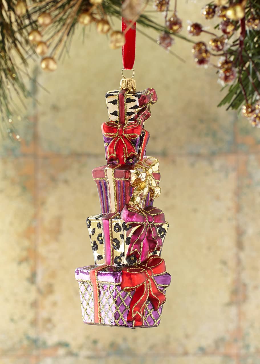 Exclusive Present Stack Christmas Ornament - Bergdorf Goodman