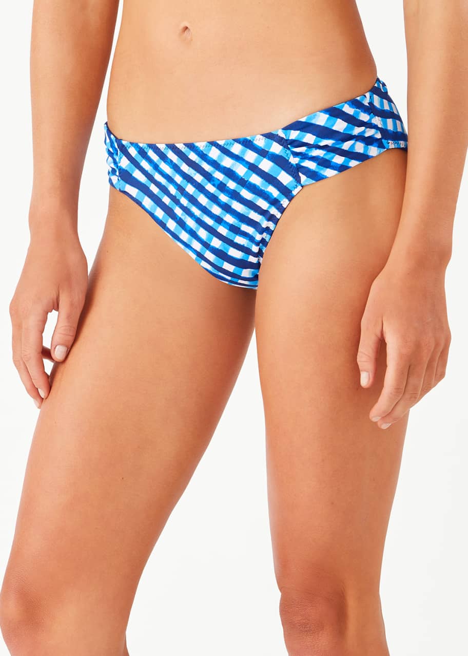 Tommy Bahama Harbour Island Reversible Shirred Hipster Bikini Bottom