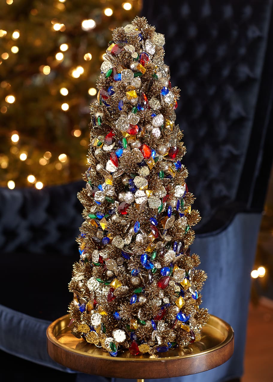 Salzburg Creations 18" Gemstone Glamour Tree - Bergdorf Goodman