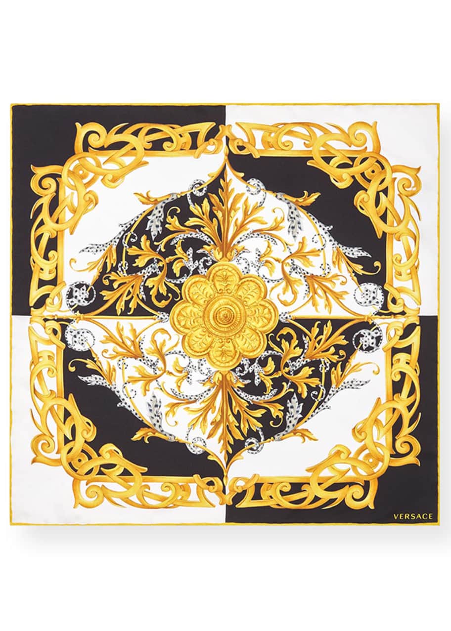 Versace Men's Baroque Silk Bandana Scarf - Bergdorf Goodman