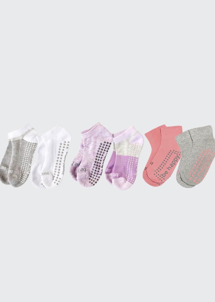 Sticky Be Socks Girl's Louisa 6-Pack Sock Set, Size 4-6T - Bergdorf Goodman