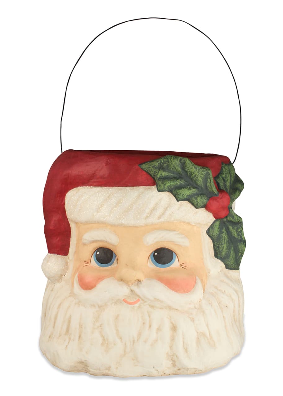 Bethany Lowe Holly Jolly Santa Bucket - Bergdorf Goodman