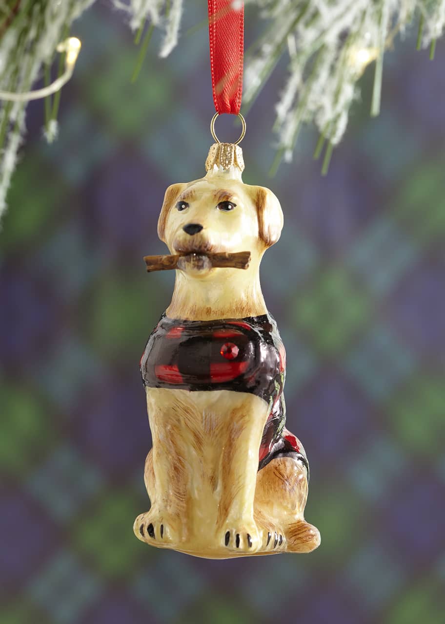 Joy To The World Collectibles Yellow Lab Christmas Ornament - Bergdorf ...