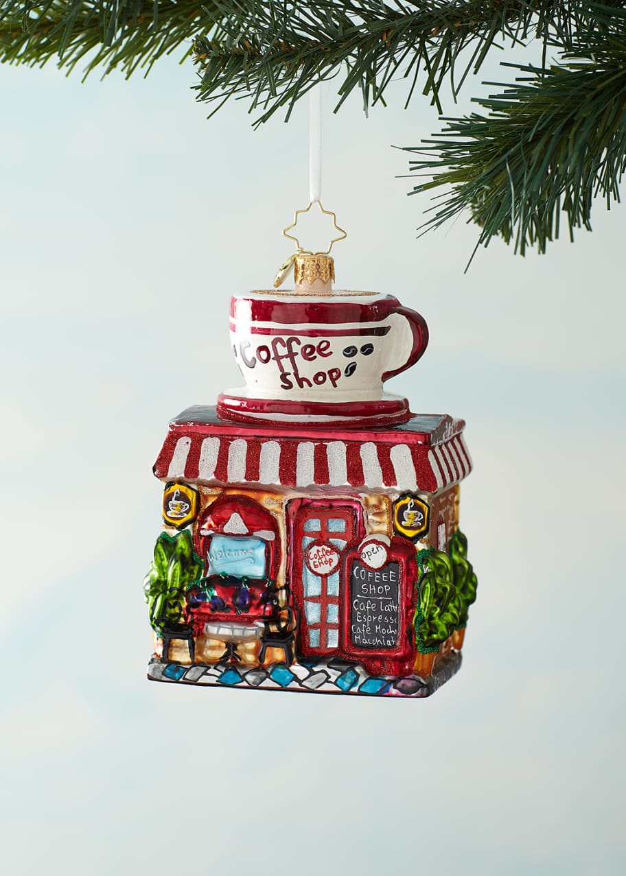 Christopher Radko Wake Up And Smell The Coffee Christmas Ornament ...