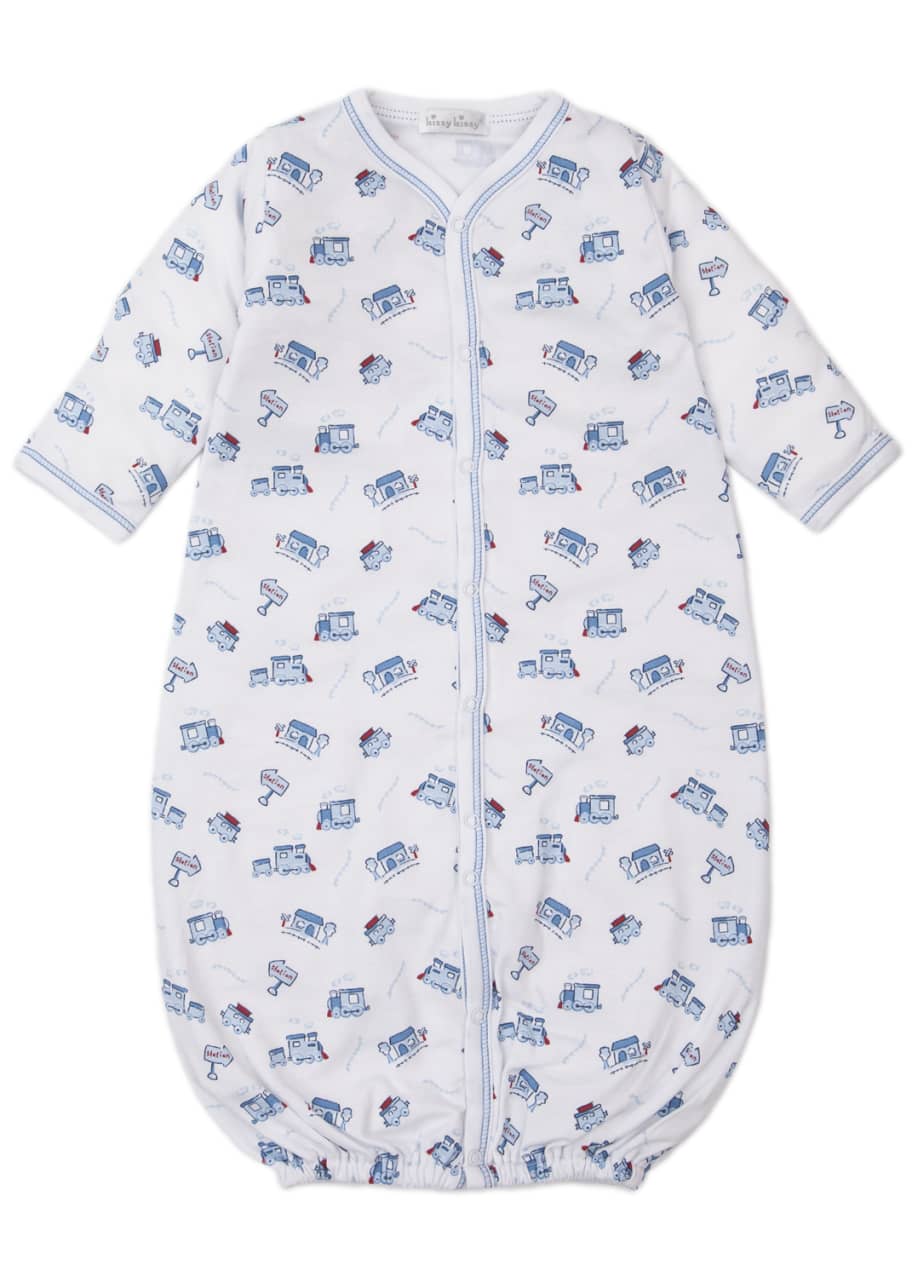 Kissy Kissy Rickety Railroad Printed Convertible Sleep Gown, Size ...