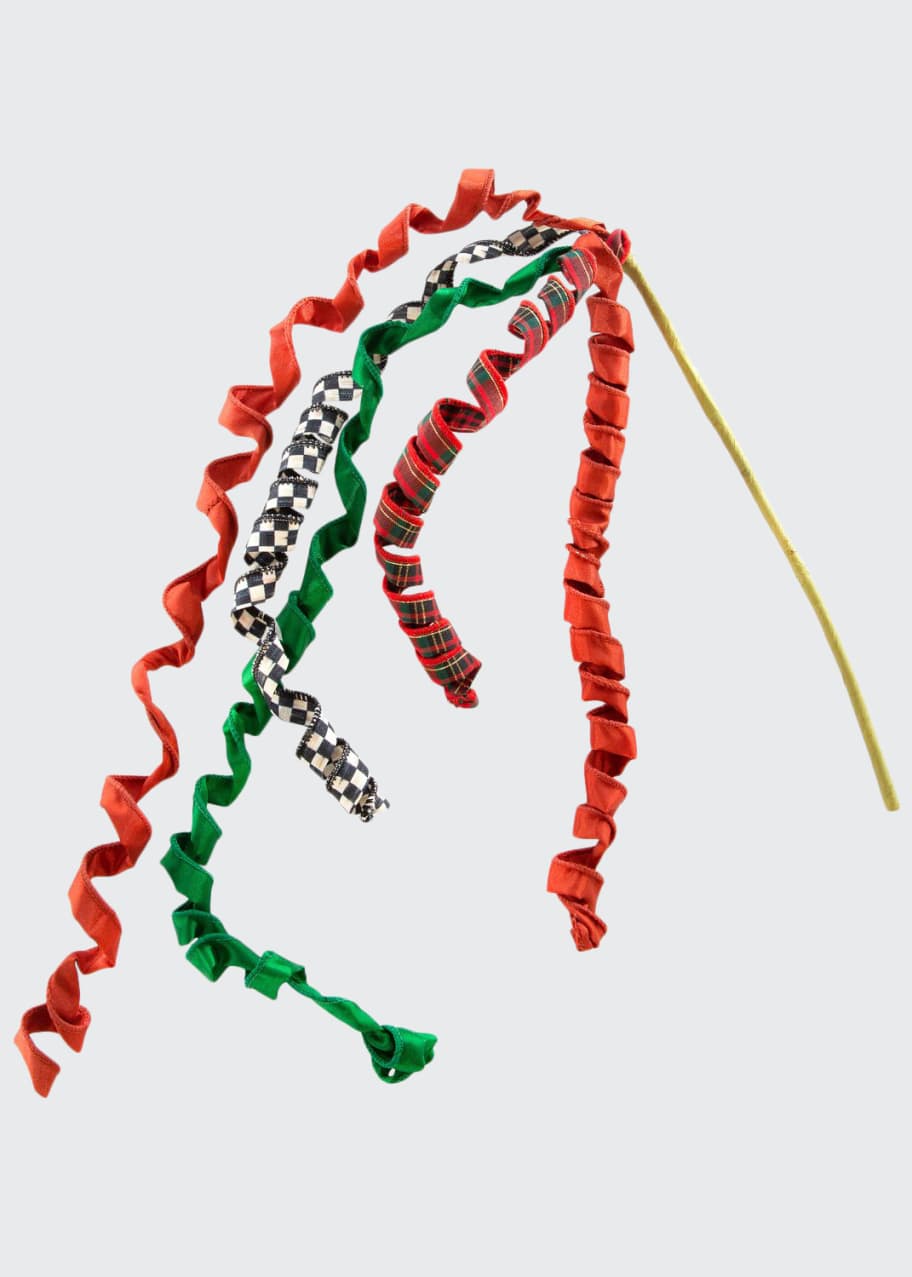 MacKenzie-Childs Happy Holidays Swirl Ribbon Pick - Bergdorf Goodman