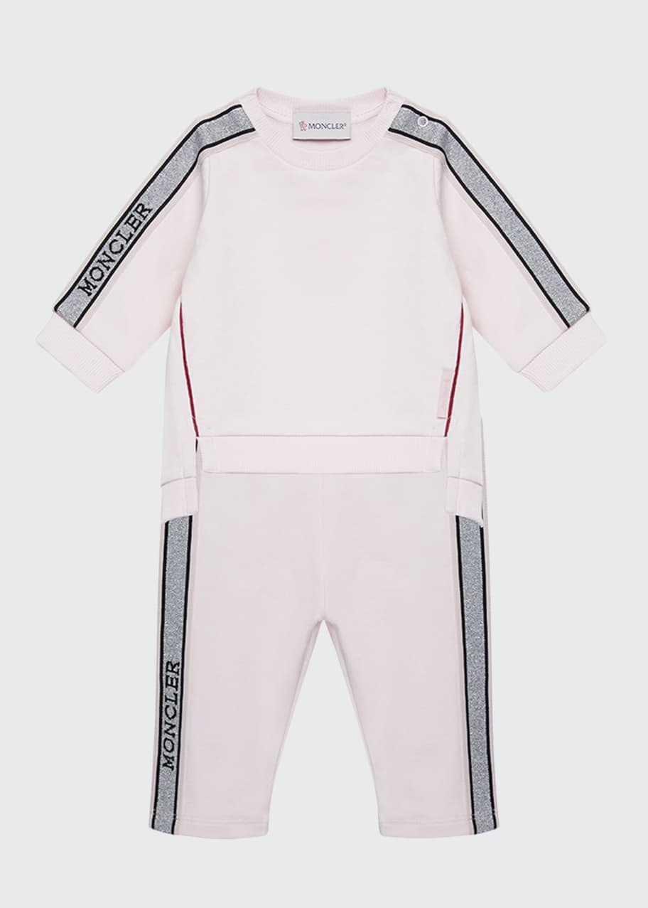 Moncler Girl's Glitter Tape Tunic w/ Leggings, Size 12M-3 - Bergdorf ...