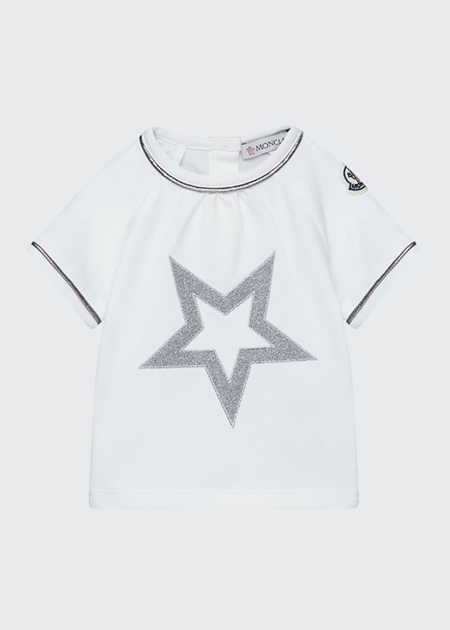 Moncler Short-Sleeve Sparkle Star T-Shirt, Size 12M-3 - Bergdorf Goodman
