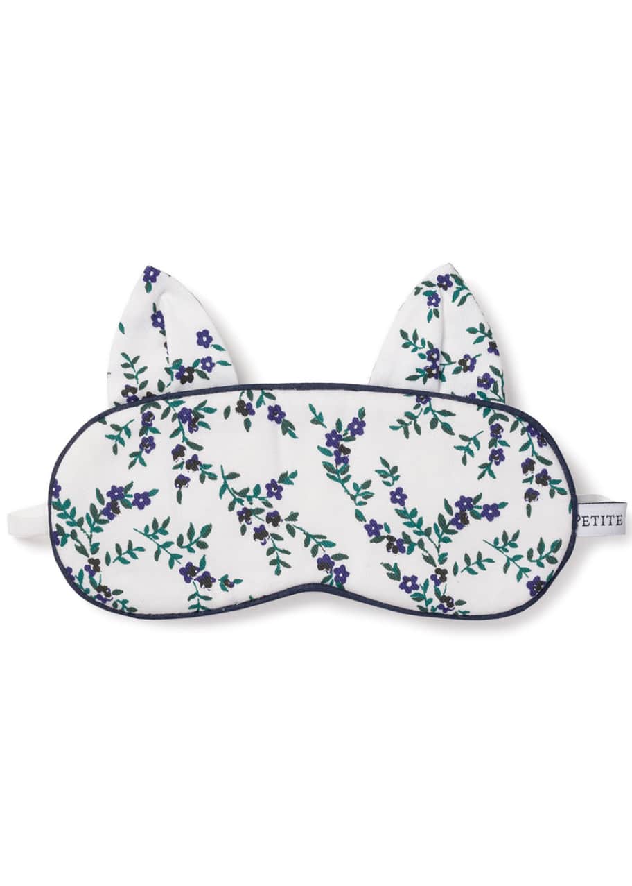 Petite Plume Kid's Kitty Mayfair Floral Eye Mask - Bergdorf Goodman
