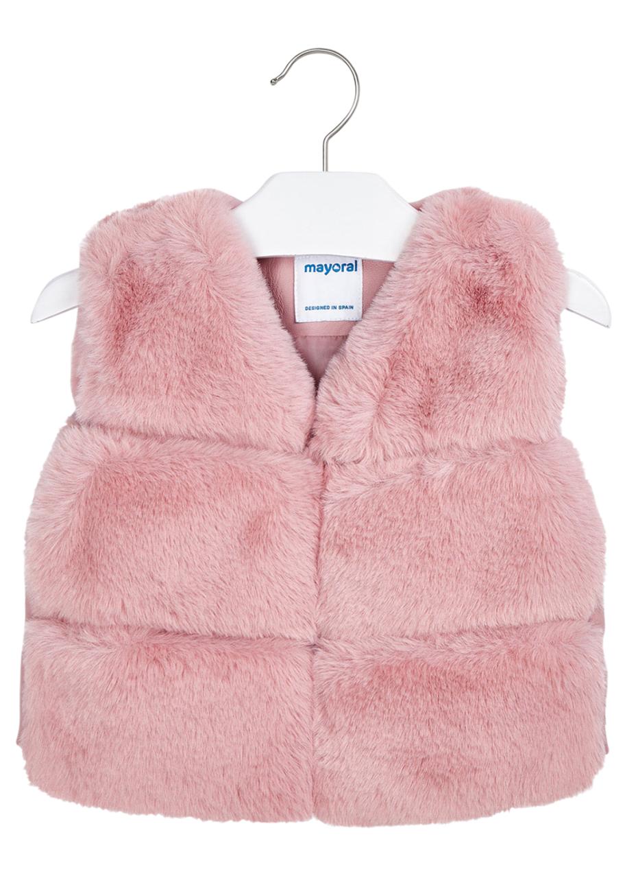 Mayoral Girl's Soft Faux Fur Vest, Size 4-8 - Bergdorf Goodman