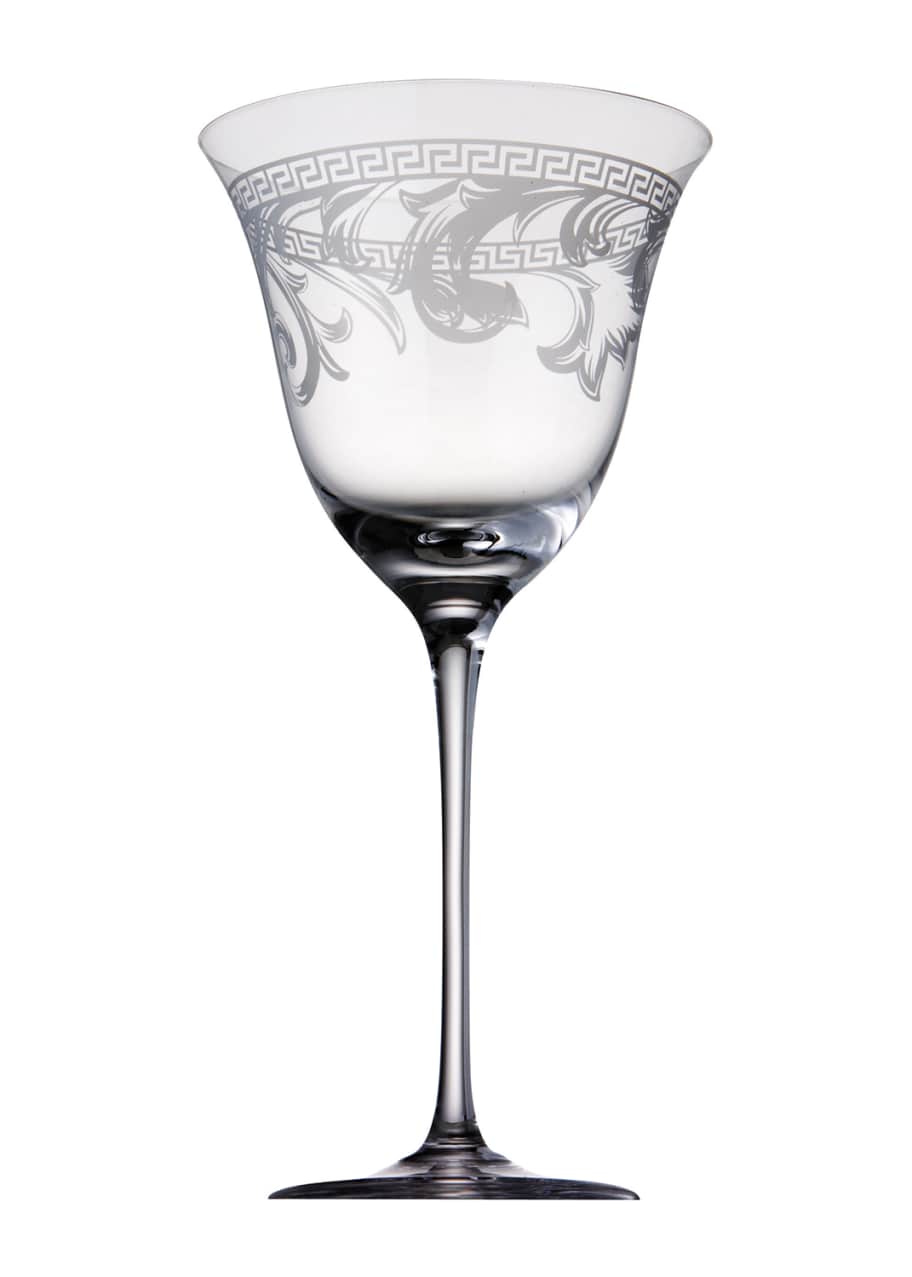 Versace Arabesque Clear Red Wine Glass - Bergdorf Goodman