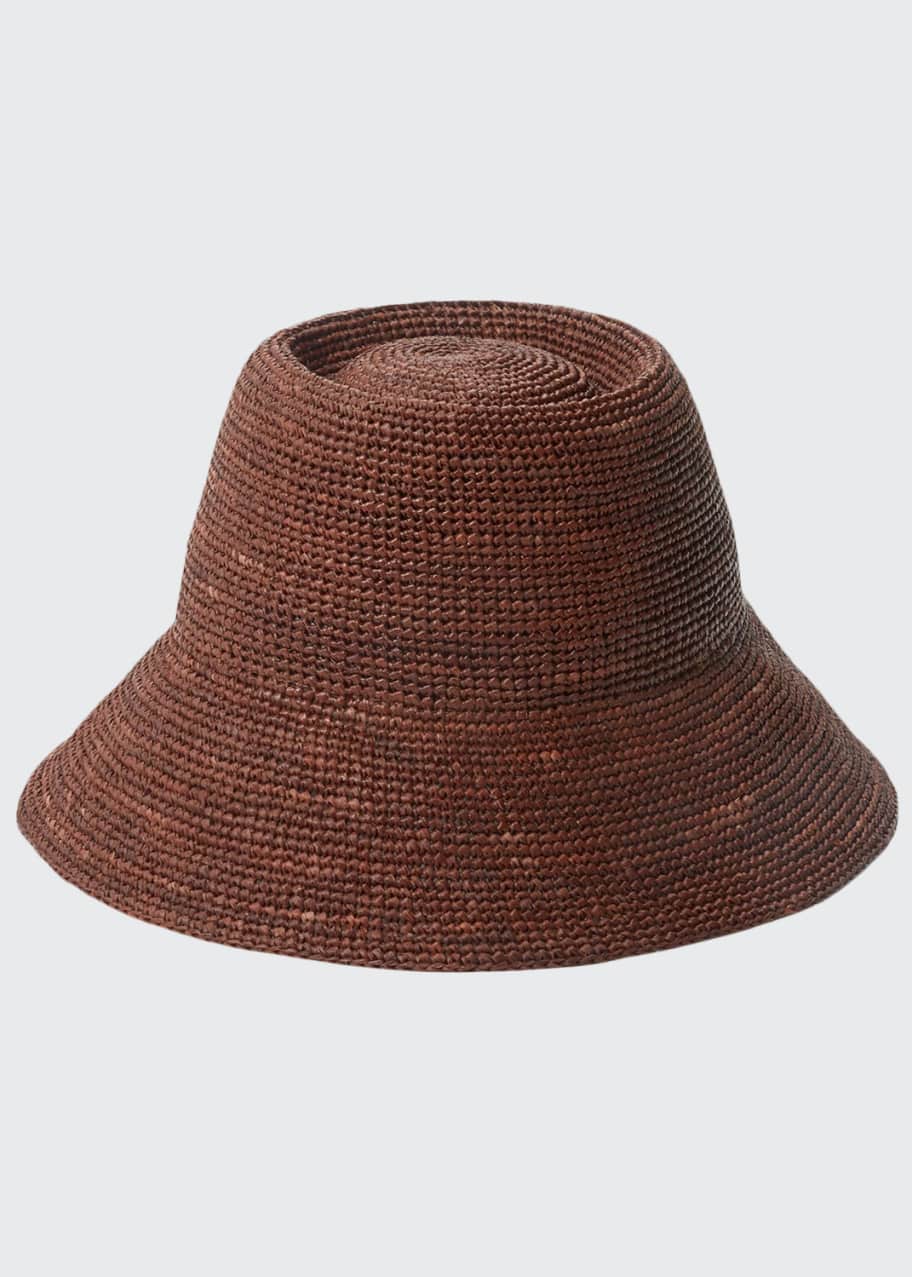 Janessa Leone Felix Raffia Straw Bucket Hat - Bergdorf Goodman