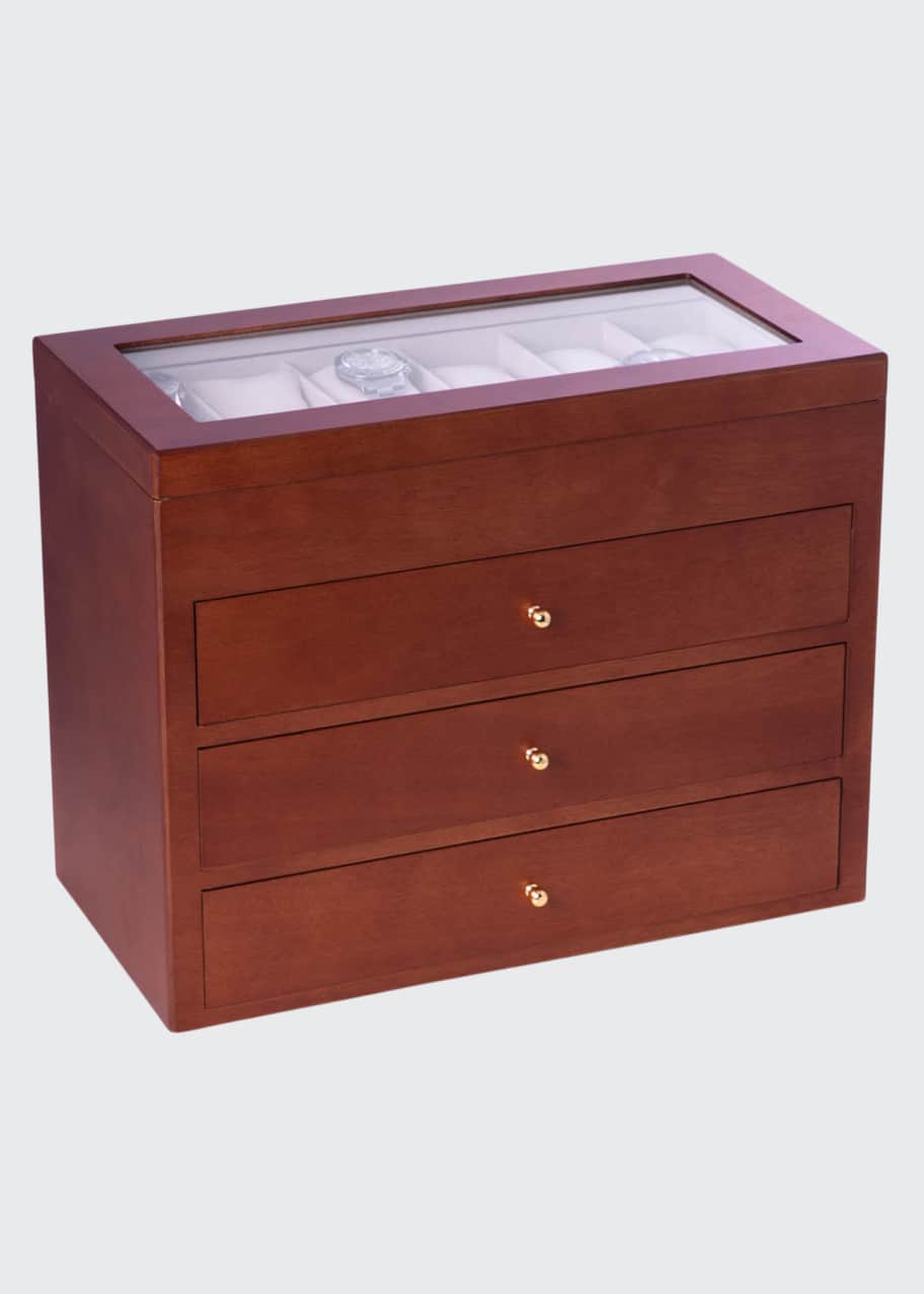 Bey-Berk Men's Stanley 48-Watch Box - Bergdorf Goodman