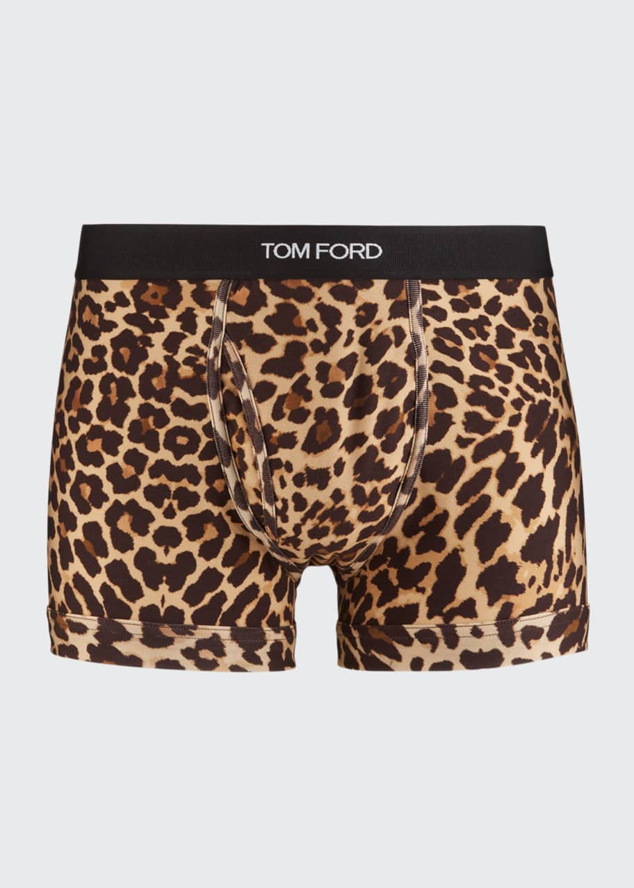 Tom Ford Mens Reflected Leopard Print Boxer Briefs Bergdorf Goodman