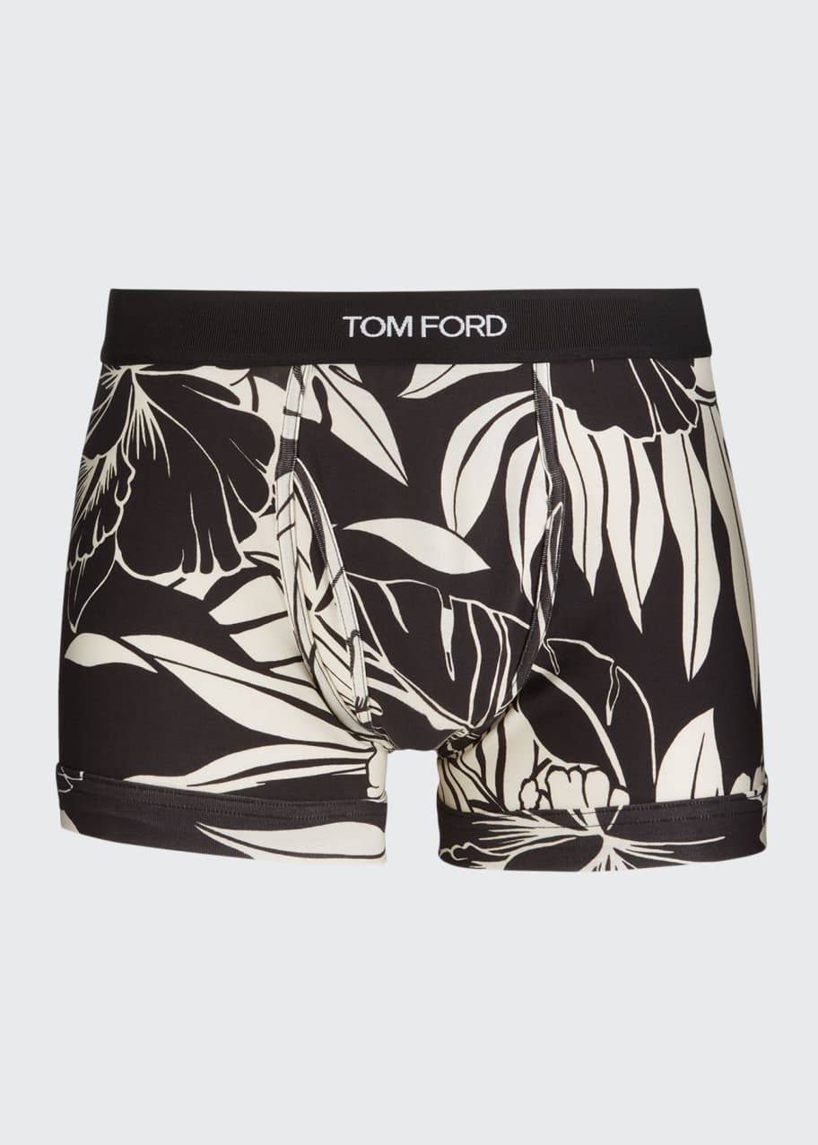 Tom Ford Mens Hibiscus Print Boxer Briefs Bergdorf Goodman