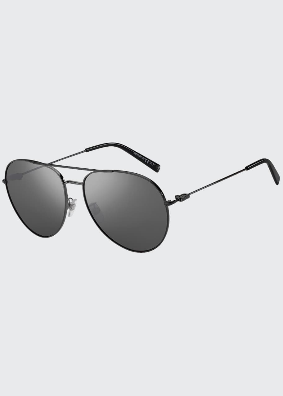 Givenchy Mirrored Metal Aviator Sunglasses - Bergdorf Goodman