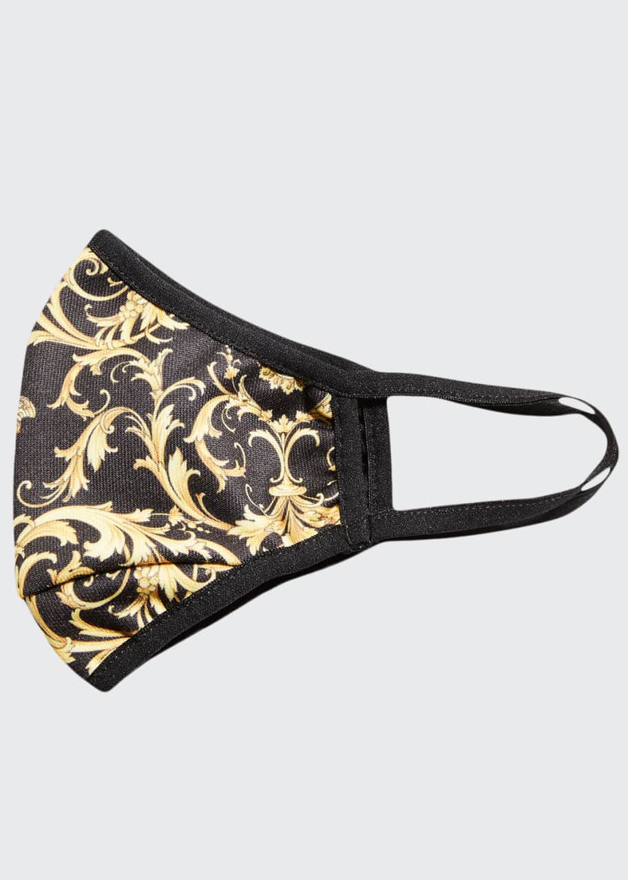 Versace Reusable Barocco-Print Cloth Face Mask Covering - Bergdorf Goodman