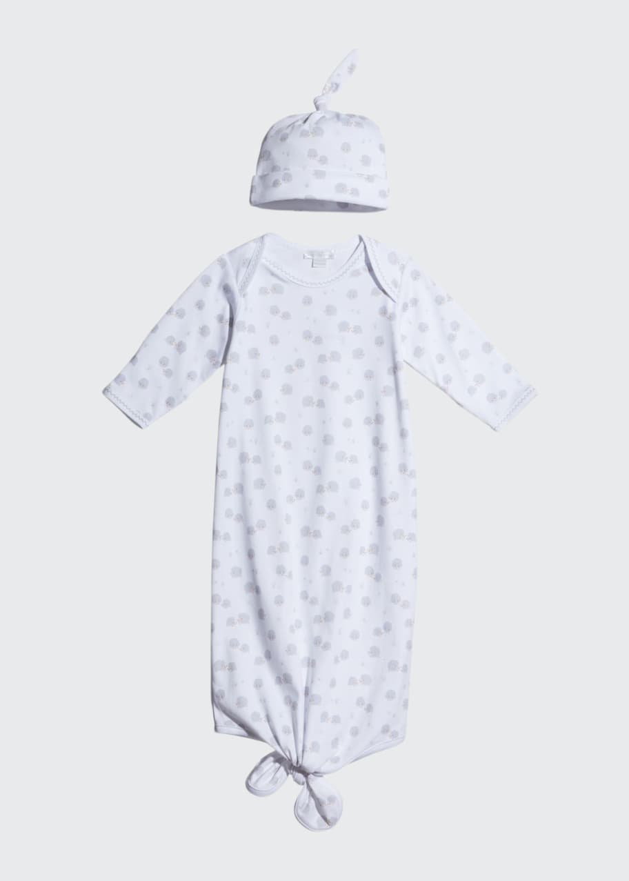 Kissy Kissy Girl's Hedgehog Haven Gown & Baby Hat Set, Size Newborn-S ...