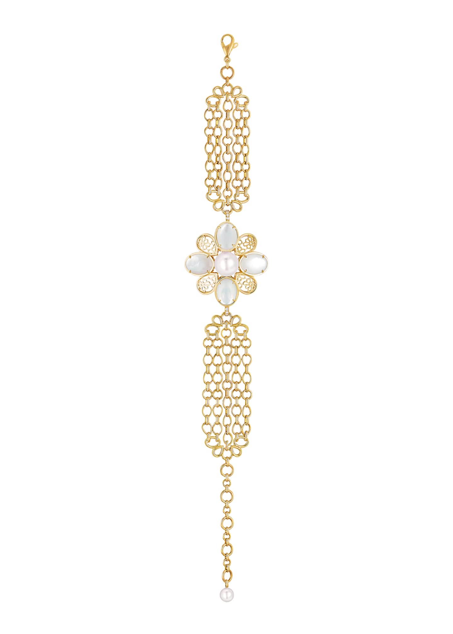 CHANEL PERLE Chaînes Bracelet in 18K Yellow Gold, Cultured Pearls ...