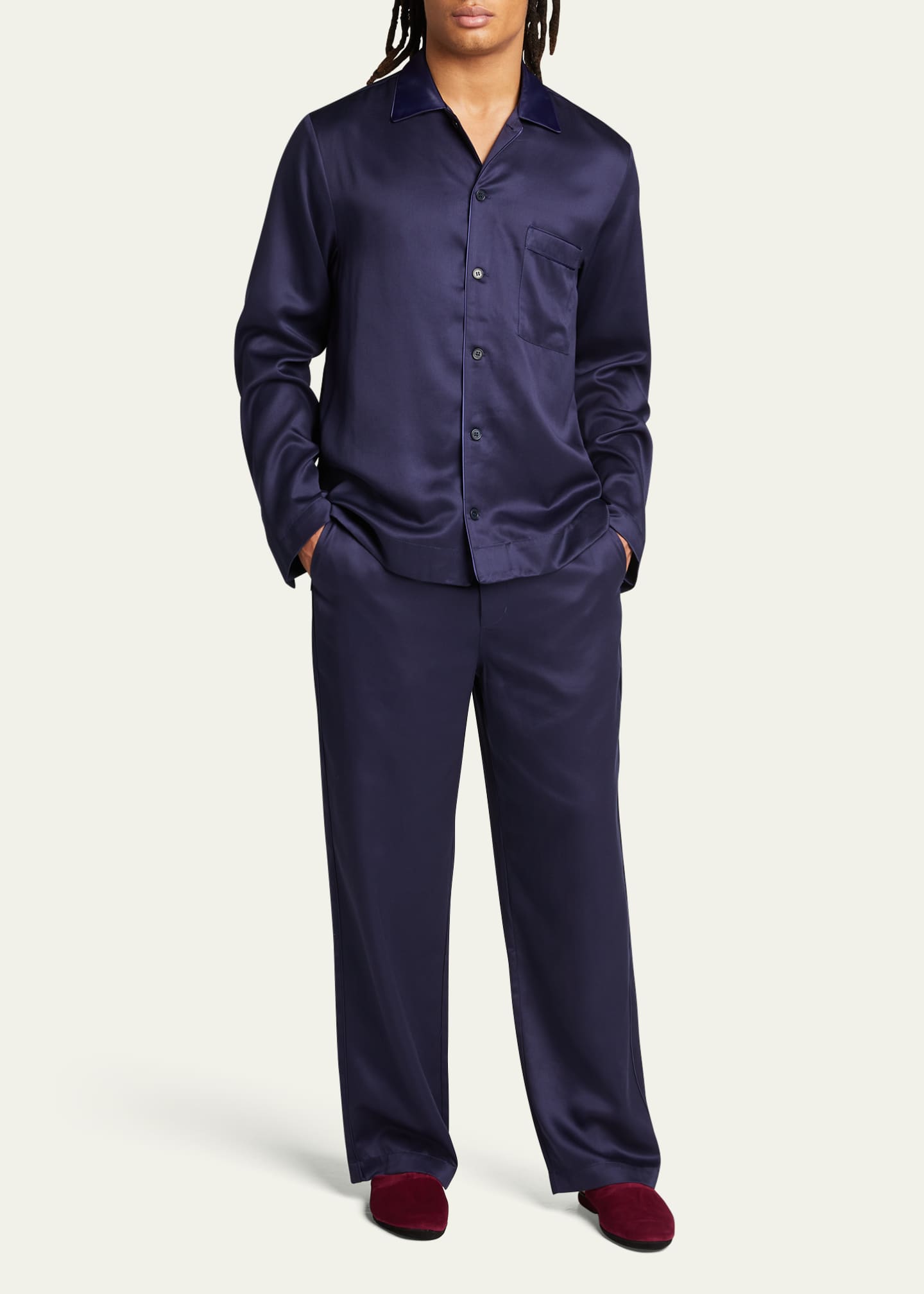 Charvet Men's Suede Slippers - Bergdorf Goodman