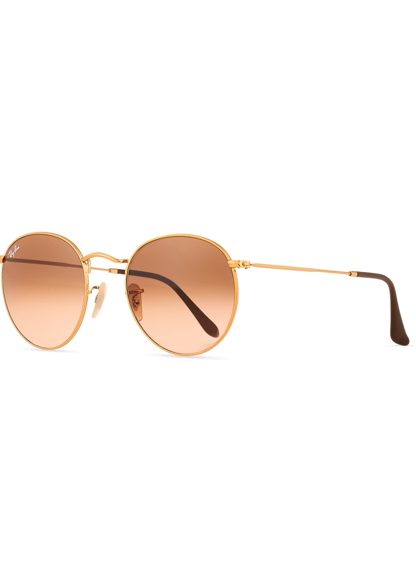 Ray-Ban Gradient Round Metal Sunglasses - Bergdorf Goodman