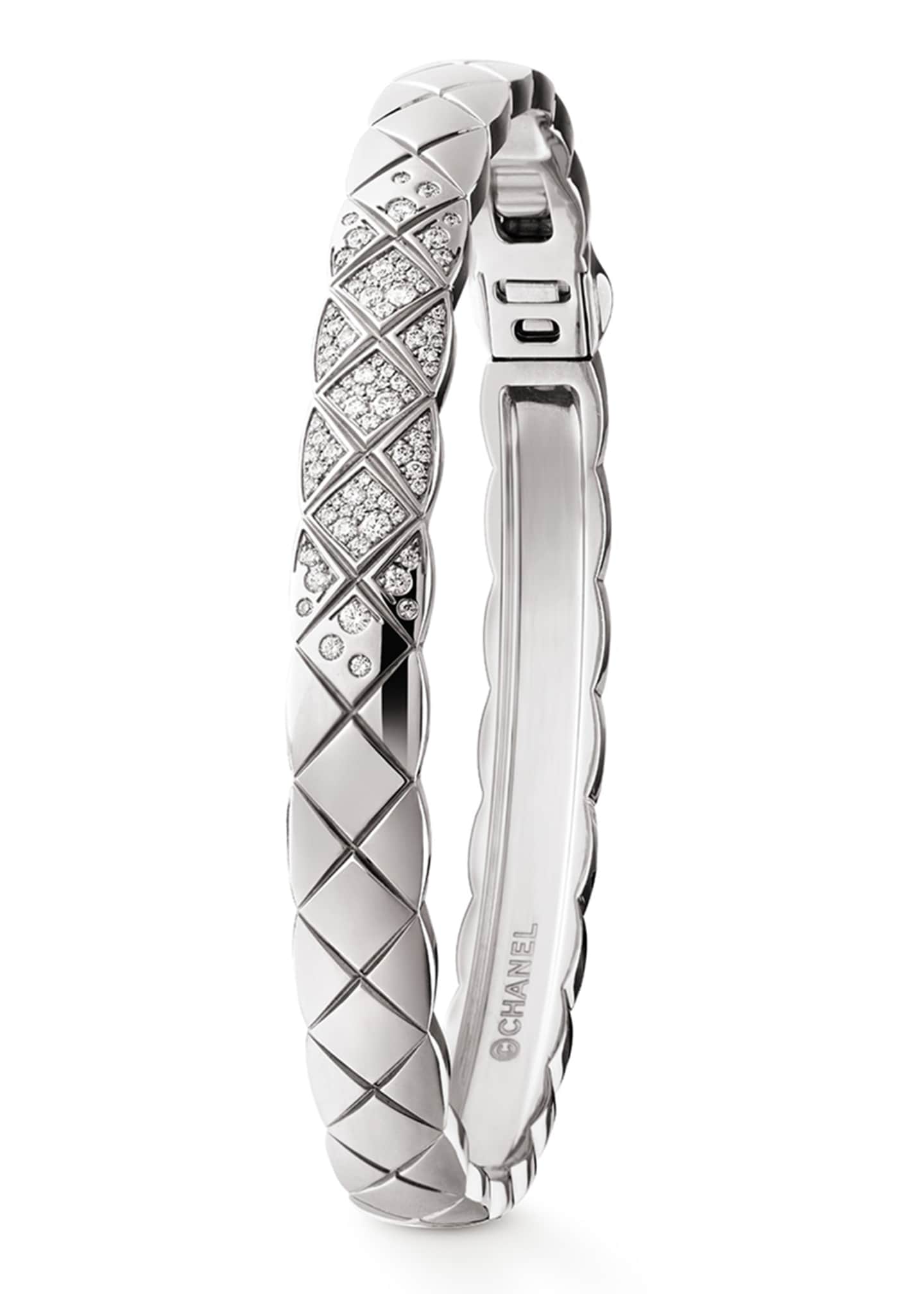 CHANEL COCO CRUSH BRACELET IN 18K WHITE GOLD AND DIAMONDS - Bergdorf ...