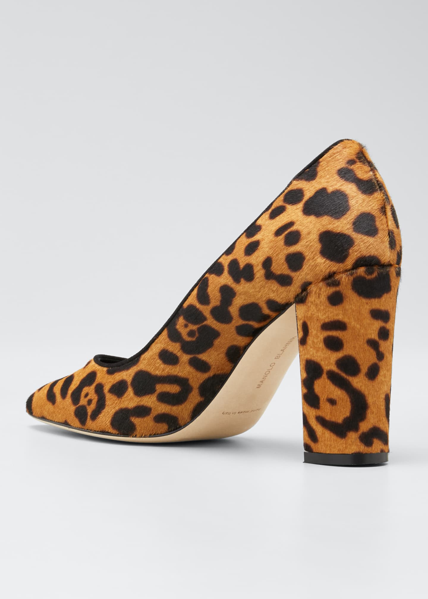 Manolo Blahnik Tucciototo Leopard-Print Calf Hair Pumps - Bergdorf Goodman