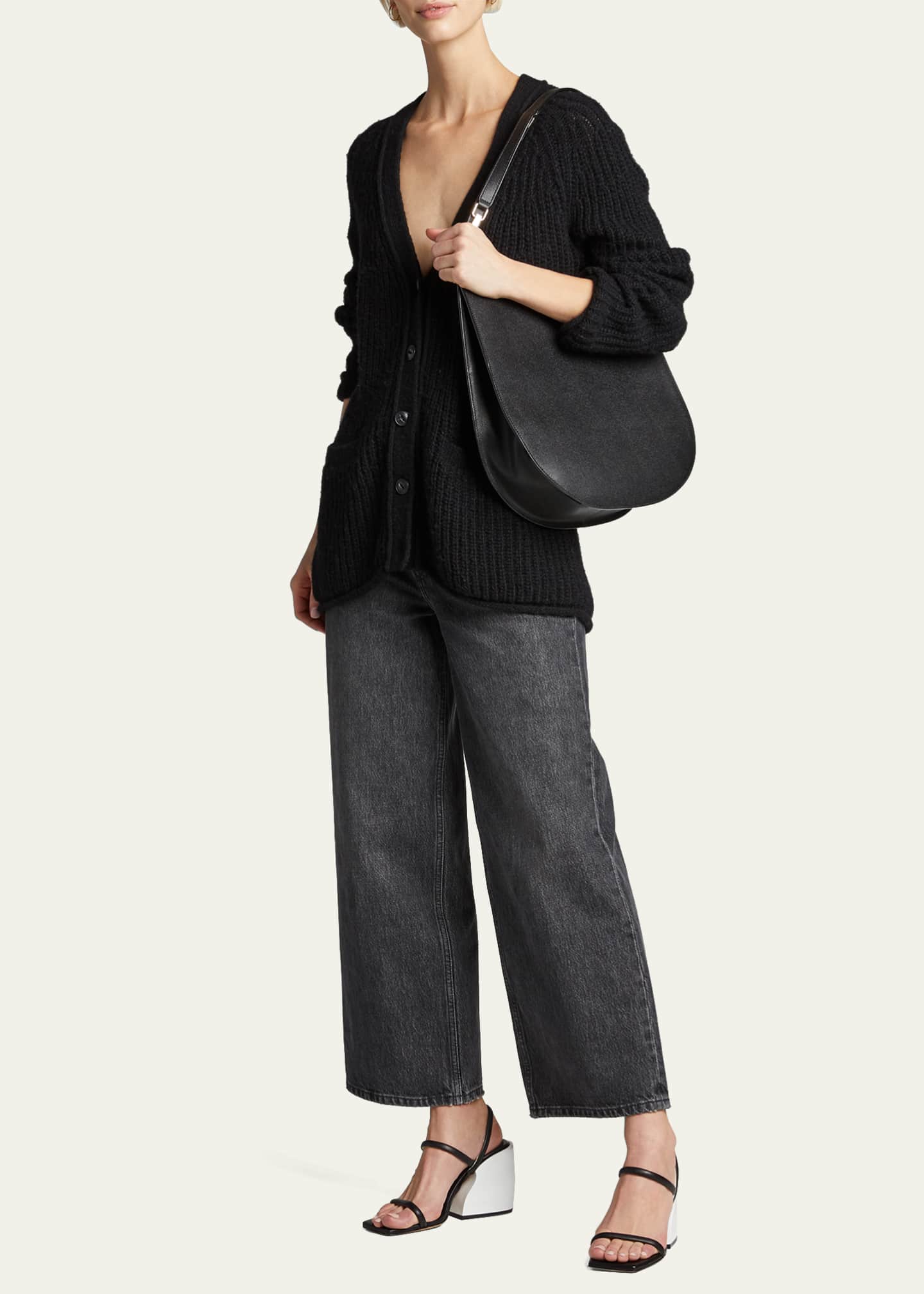 Valextra Weekend Hobo Large Leather Shoulder Bag - Bergdorf Goodman