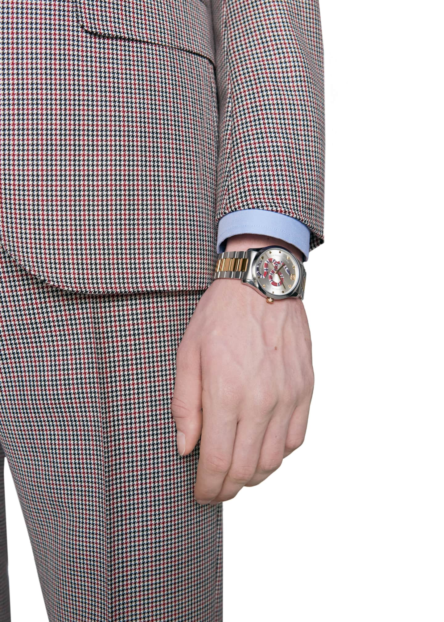 Gucci Snake Yellow Gold PVD-Trim Bracelet Watch - Bergdorf Goodman