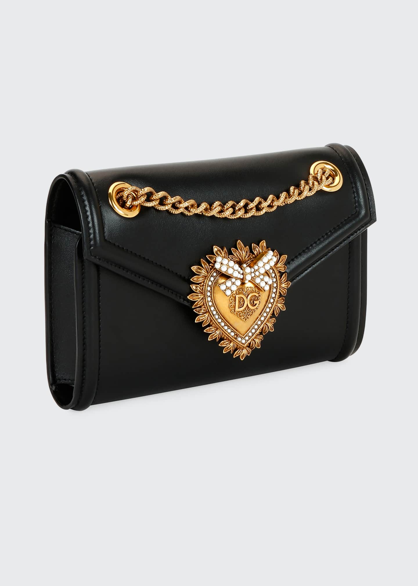 Dolce&Gabbana Devotion Mini Leather Crossbody Bag - Bergdorf Goodman