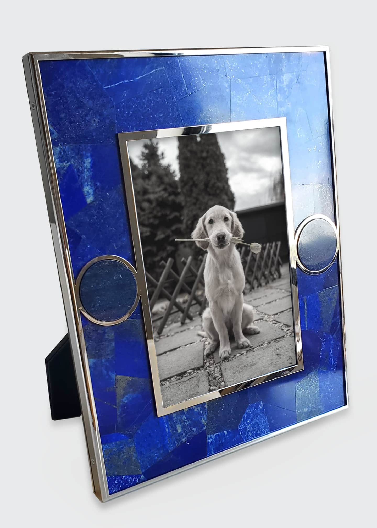 Monica Rich Kosann Lapis Frame with Circles, 8" x 10" - Bergdorf Goodman