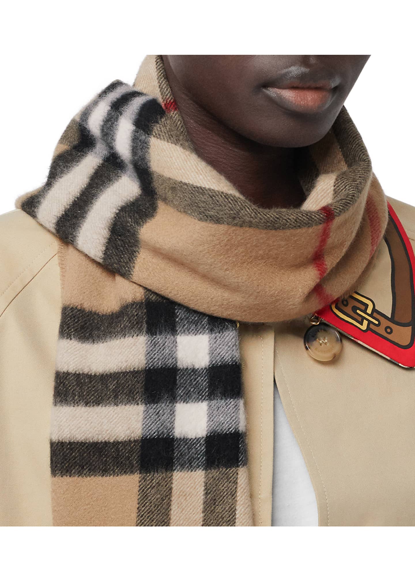 Burberry Giant Check Cashmere Scarf - Bergdorf Goodman