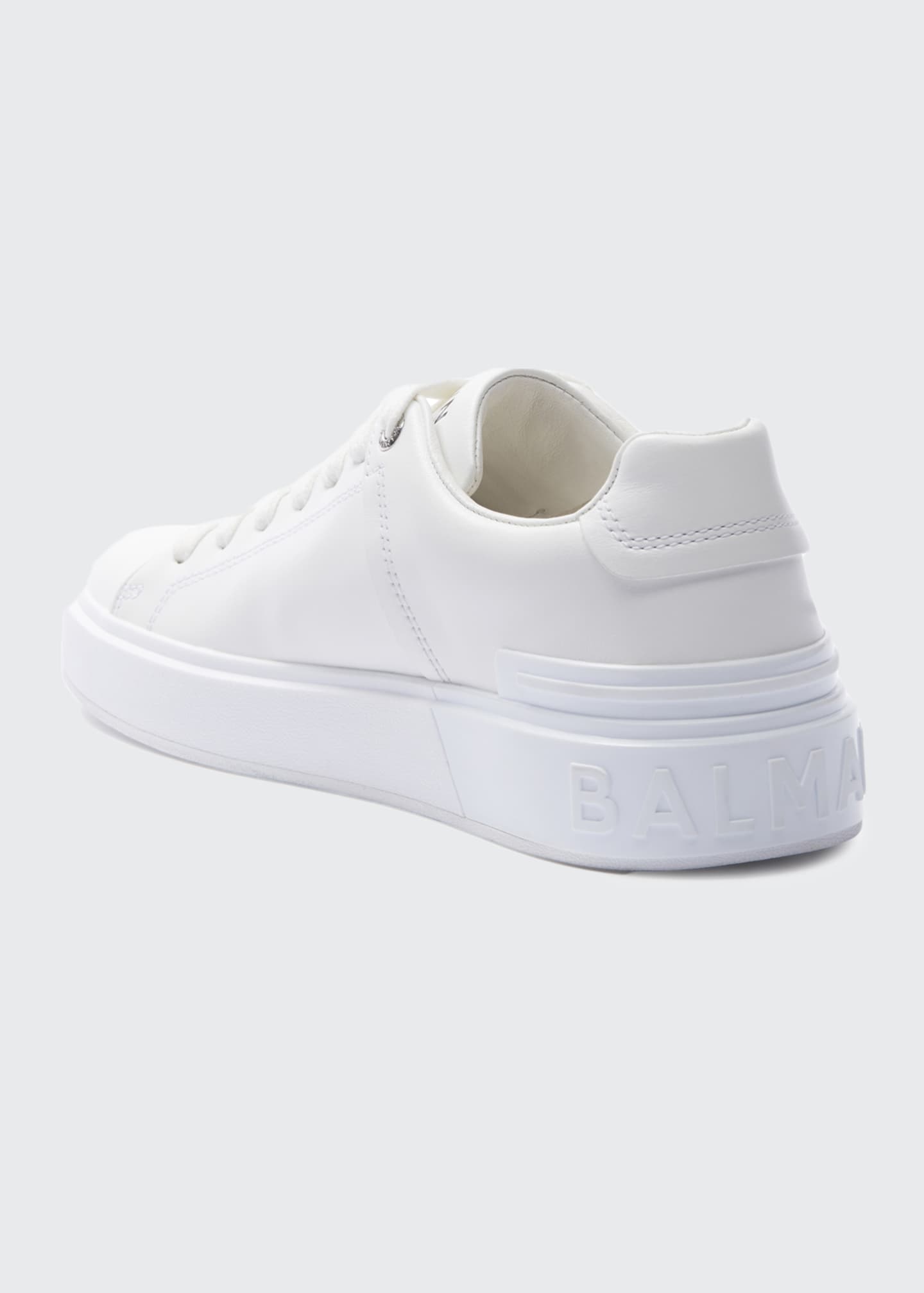 Balmain B Court Leather Sneakers - Bergdorf Goodman