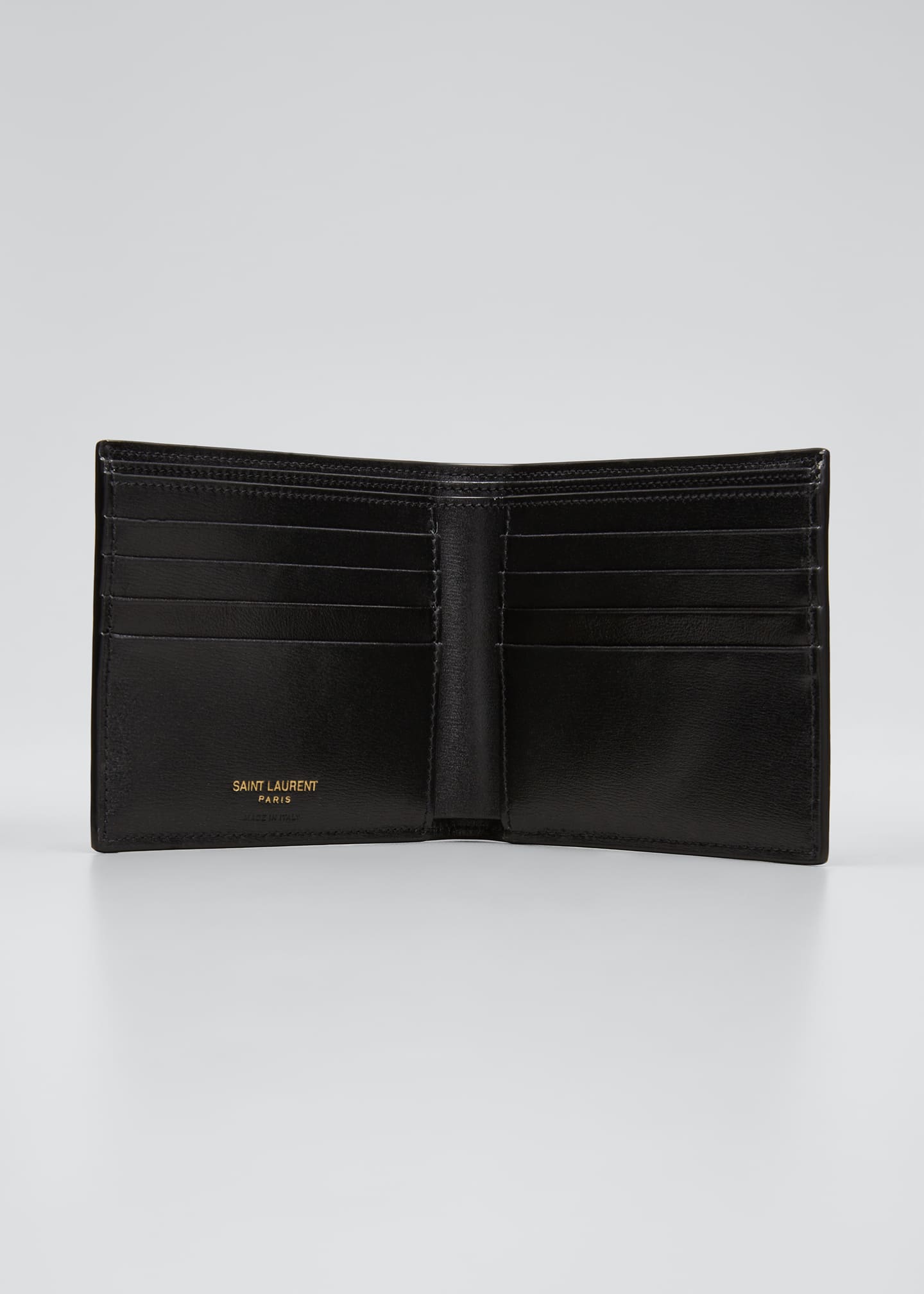 Saint Laurent Men's YSL East-West Logo Bi-Fold Wallet - Bergdorf Goodman