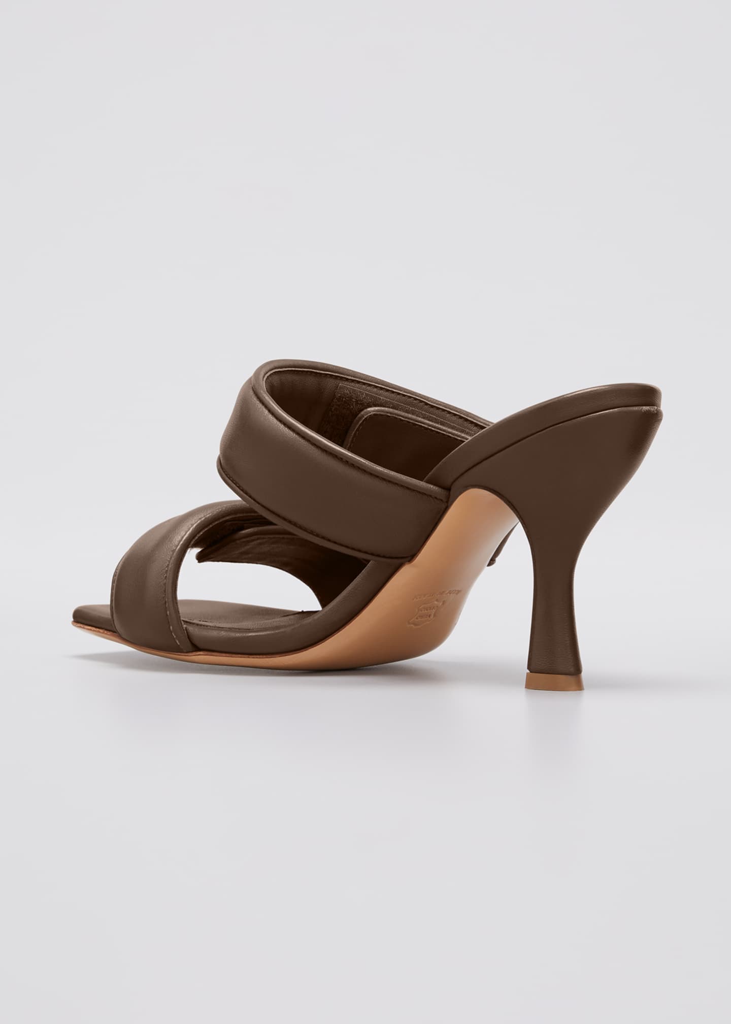 GIA x Pernille Perni Two-Band Puffy Slide High-Heel Sandals - Bergdorf ...