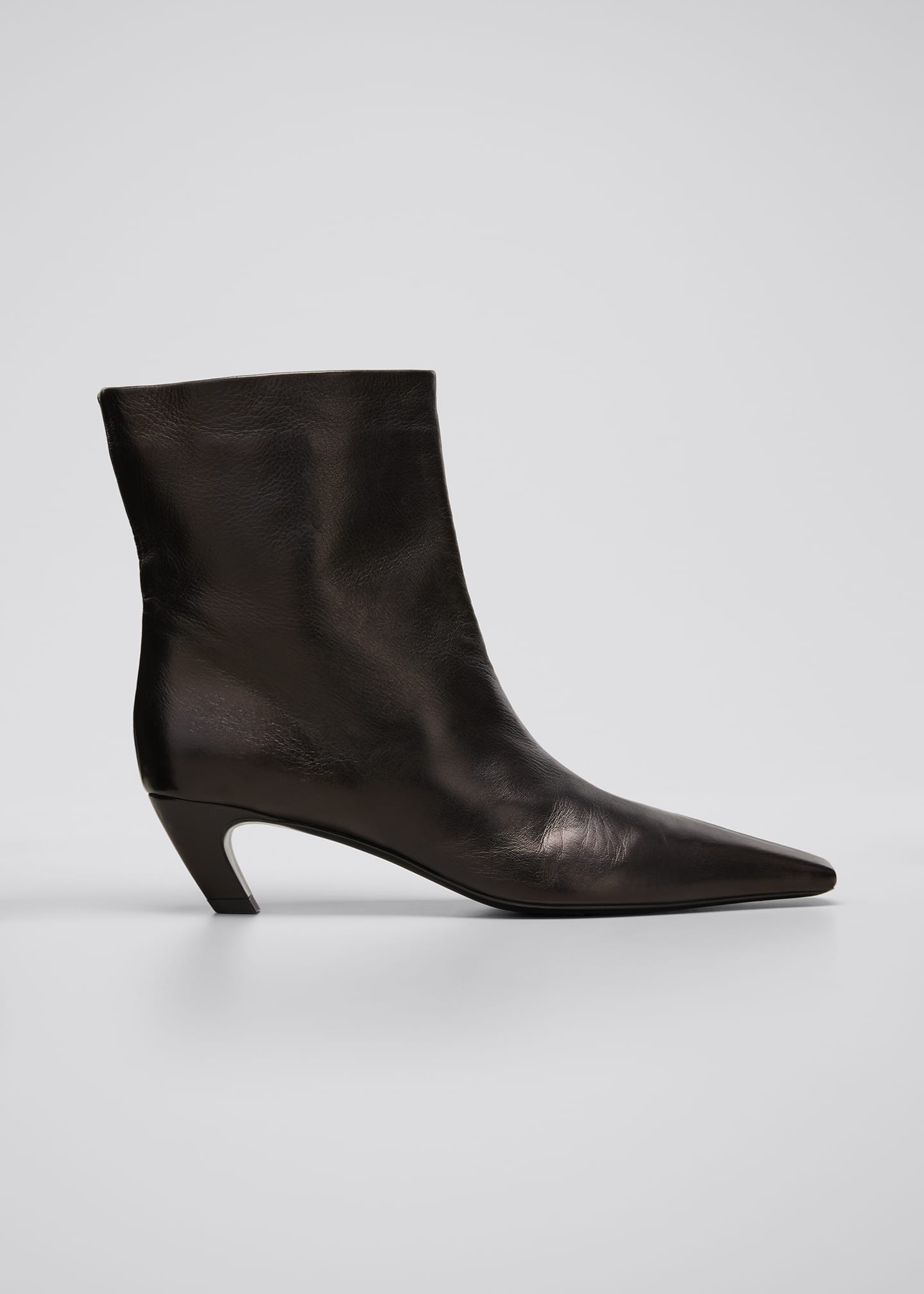 Khaite Arizona Leather Ankle Booties - Bergdorf Goodman