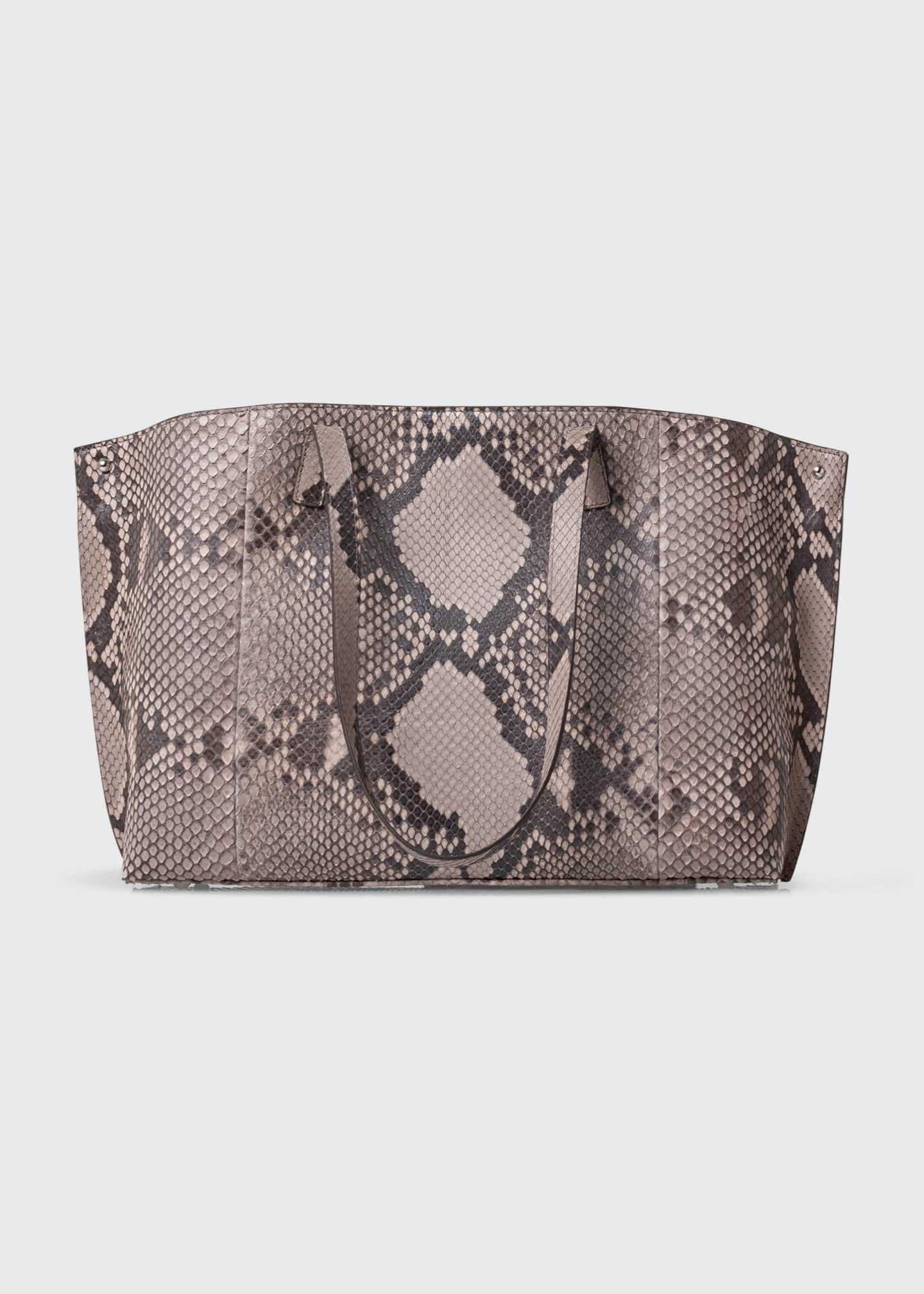 Akris Ai Small Soft Python Shoulder Tote Bag - Bergdorf Goodman